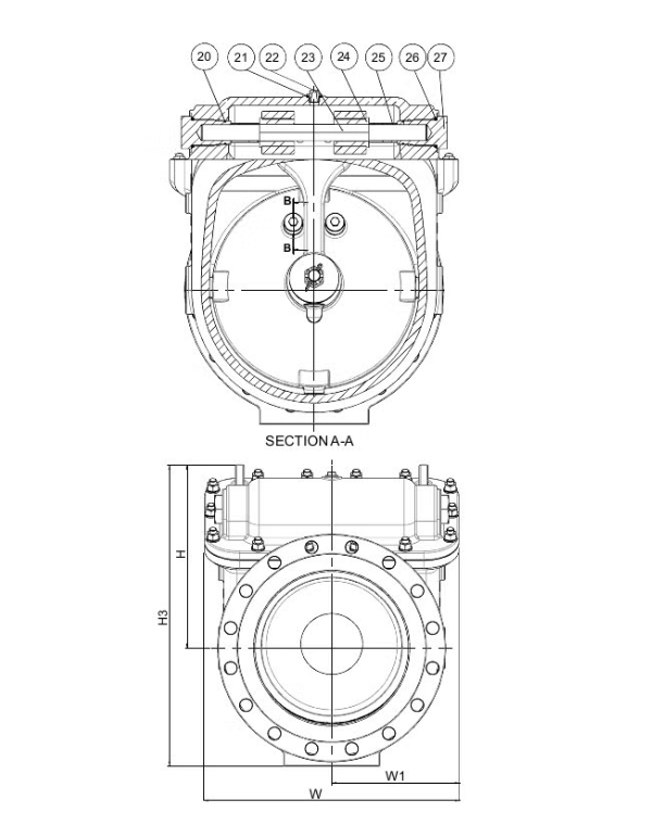 AVK SWING CHECK VALVE, METAL SEATED, DN350-600 • Valvex