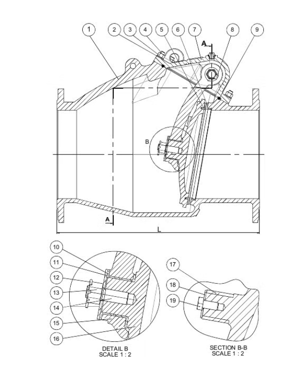 AVK SWING CHECK VALVE, METAL SEATED, DN350-600 • Valvex