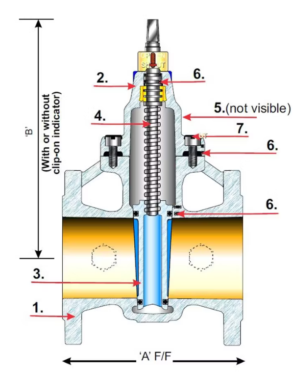 Donkin Series 555 Ductile Iron Gate Valves, 10 Bar • Valvex